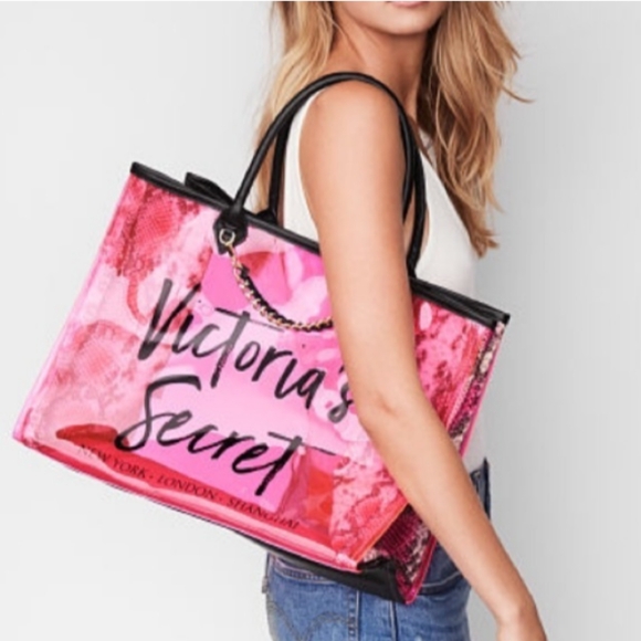 Victoria's Secret | Bags | Victoris Secret Snake Python Transparent ...